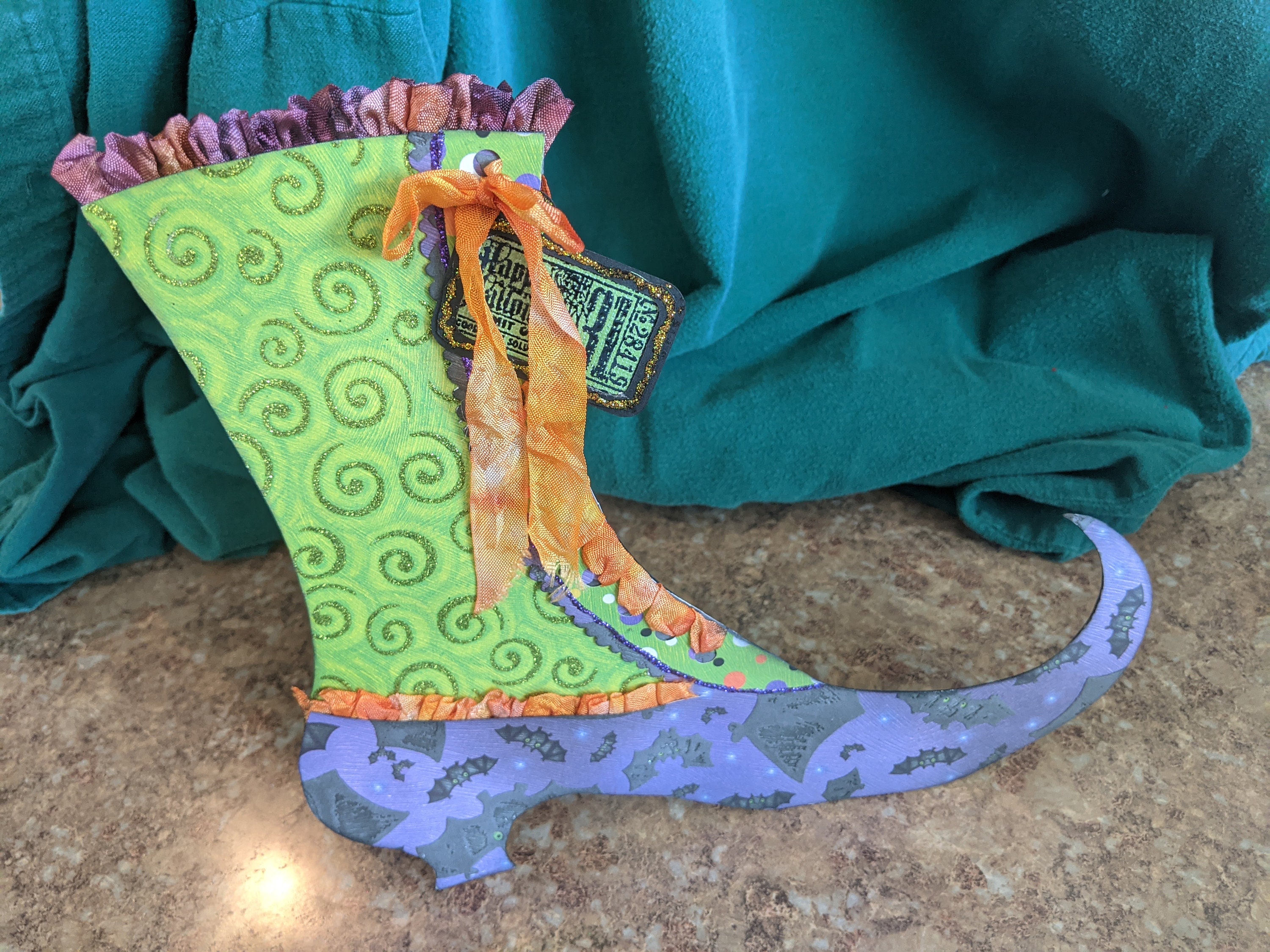 Witch's Boot Decor Pattern - Etsy