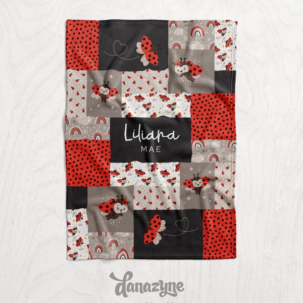 Ladybug Baby Quilt - Etsy