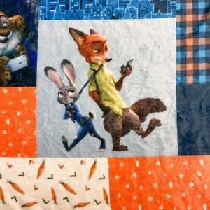 Personalized Zootopia Blanket / Nick Wilde & Judy Hopps Name Blanket ...