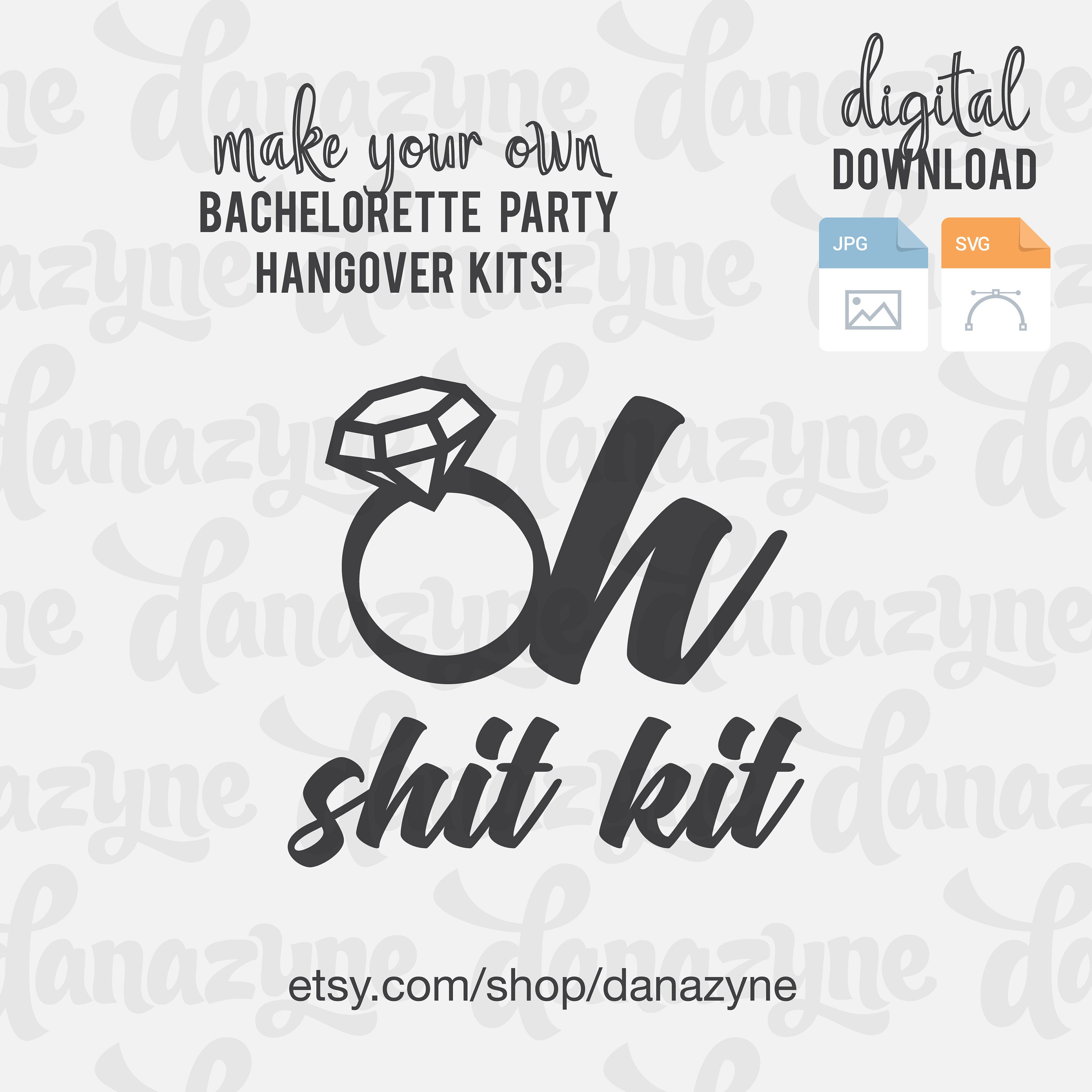 SVG Cut Files Oh Shit Kit Perfect for Making Bachelorette | Etsy