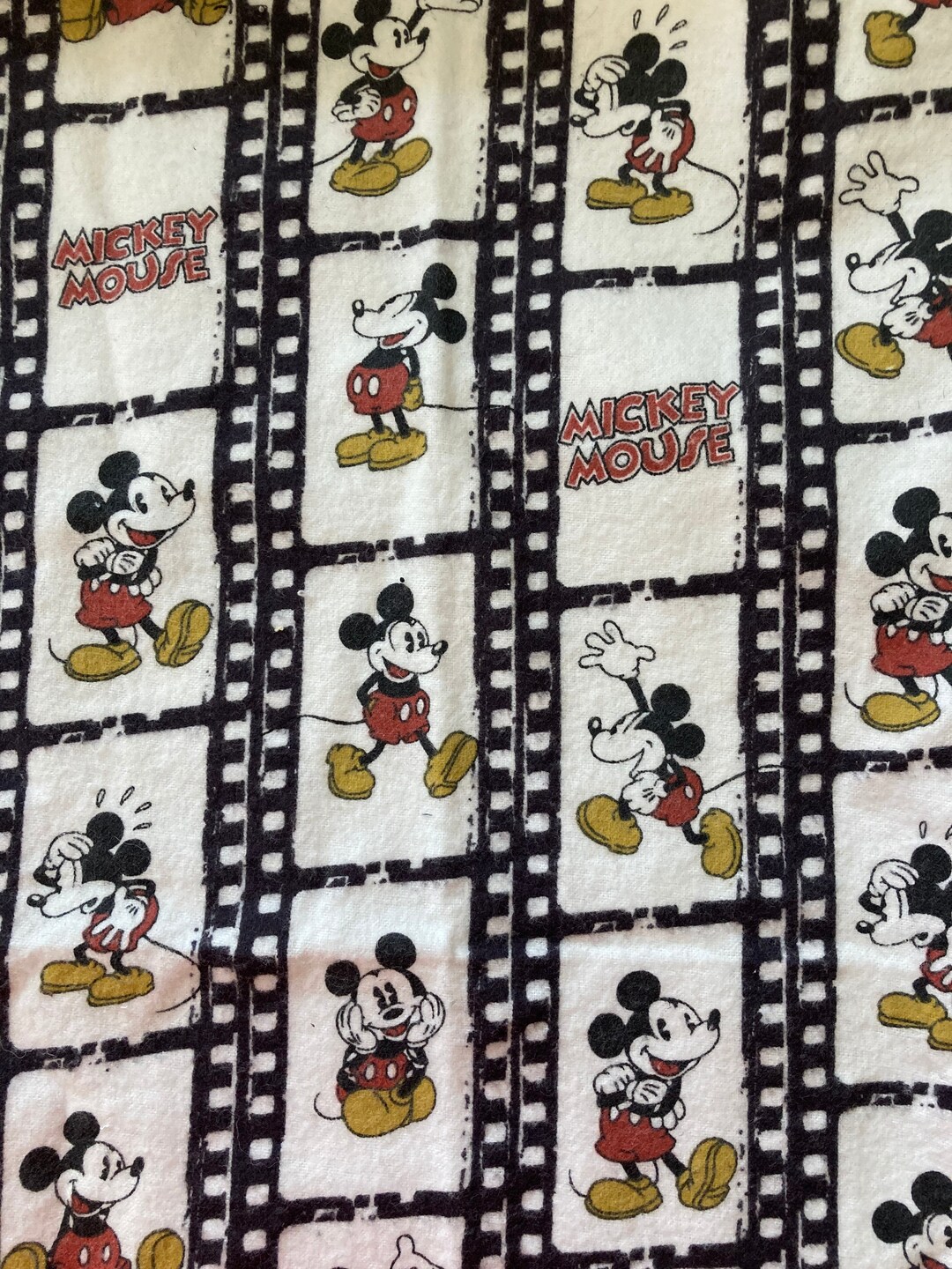 Disney Mickey Filmstrip Print Cotton Flannel 16 X - Etsy