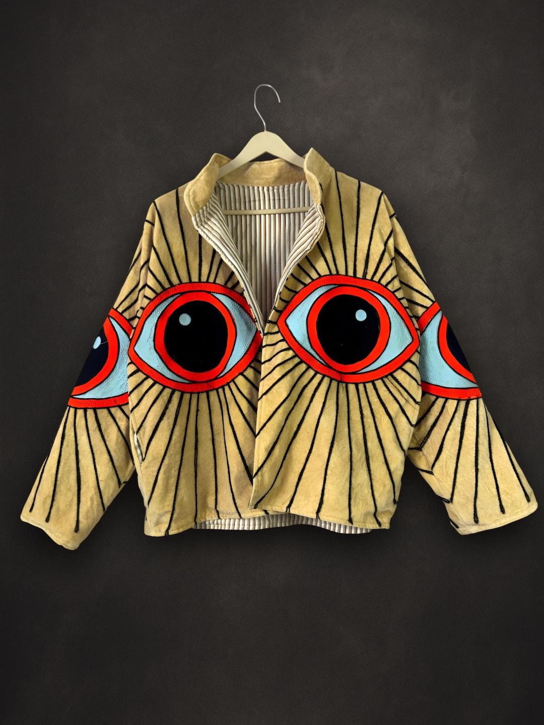 Velvet Suzani Embroidered Evil Eye Jacket | Winter Wear | Quilted ...