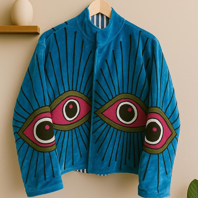 Suzani Velvet Jacket Long - Etsy