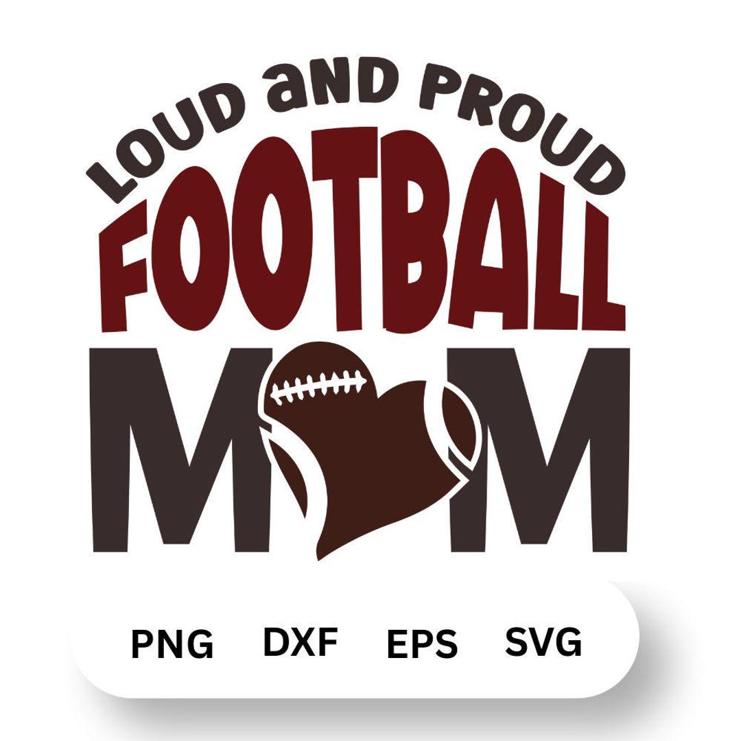 Loud and Proud Football Season PNG Trendy Football Shirt Funny Football ...