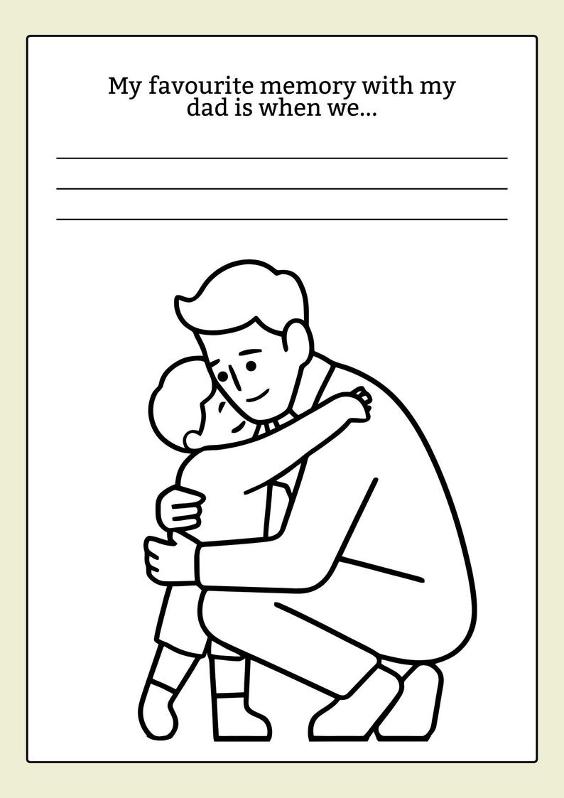 Happy Father's Day Activity Book, Happy Father's Day, Happy Father's ...