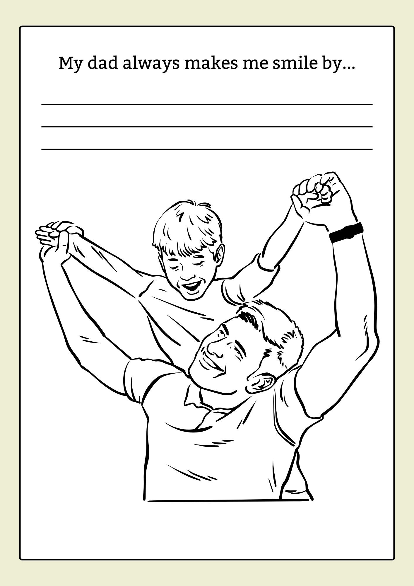 Happy Father's Day Activity Book, Happy Father's Day, Happy Father's ...