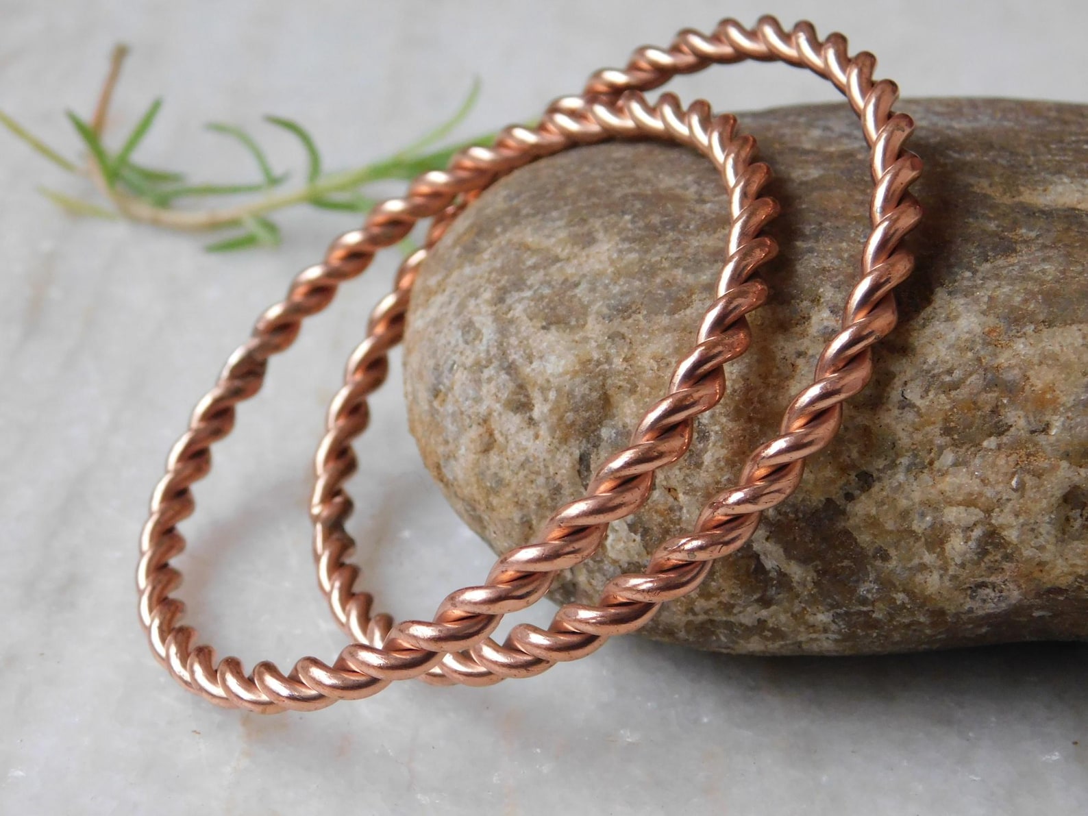 Handmade Copper Tensor Ring Bracelet: Twisted Spiral Energy Bangle - Etsy