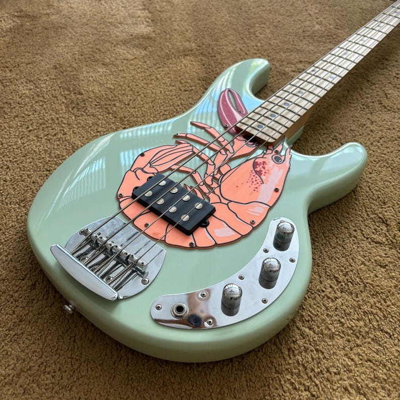 Stingray Bass Lobster Pickguard (glow in the Dark) | Luminous Custom ...