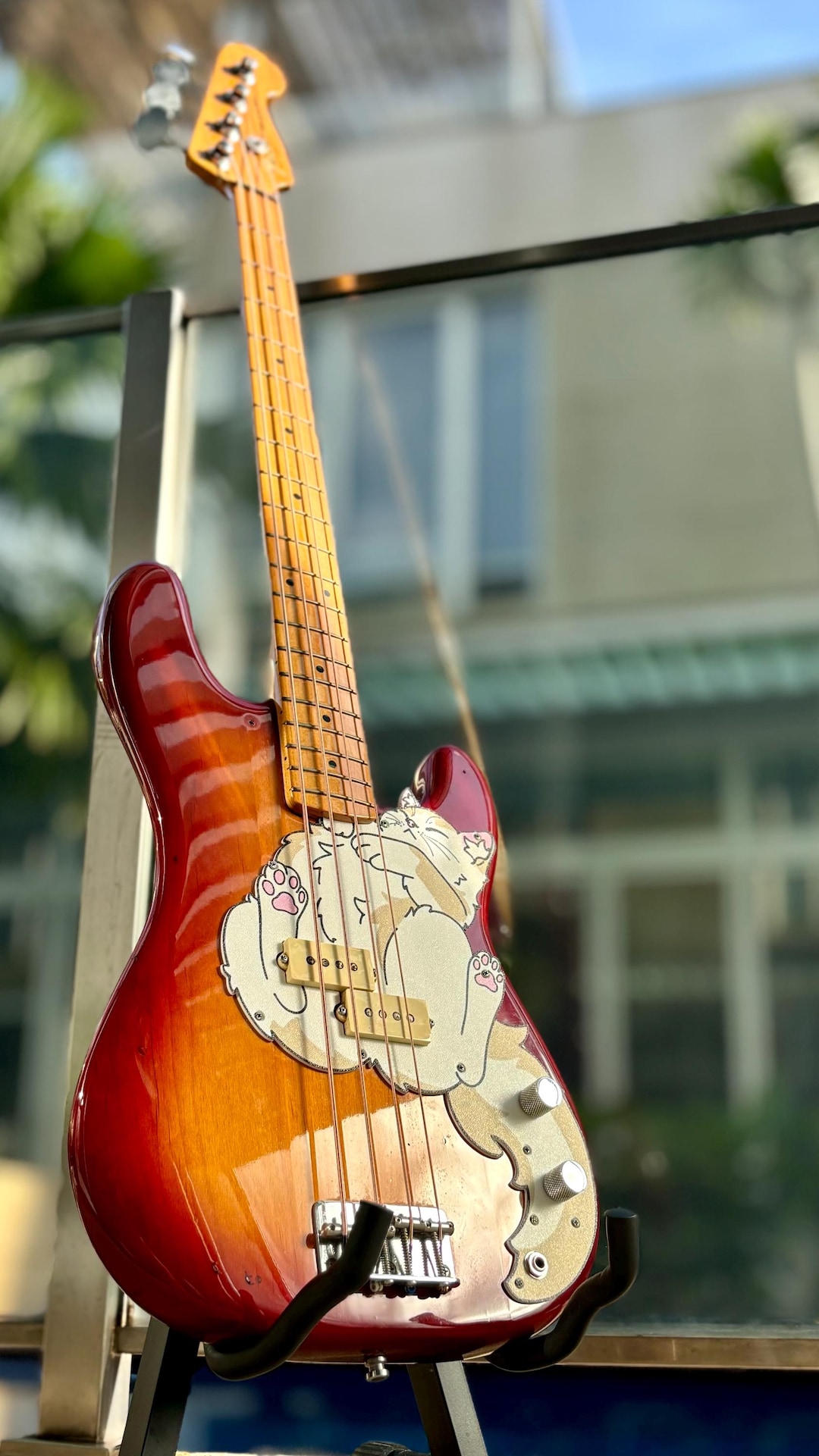 Precision P Bass Cat Pickguard, Purr-cision Bass - Etsy