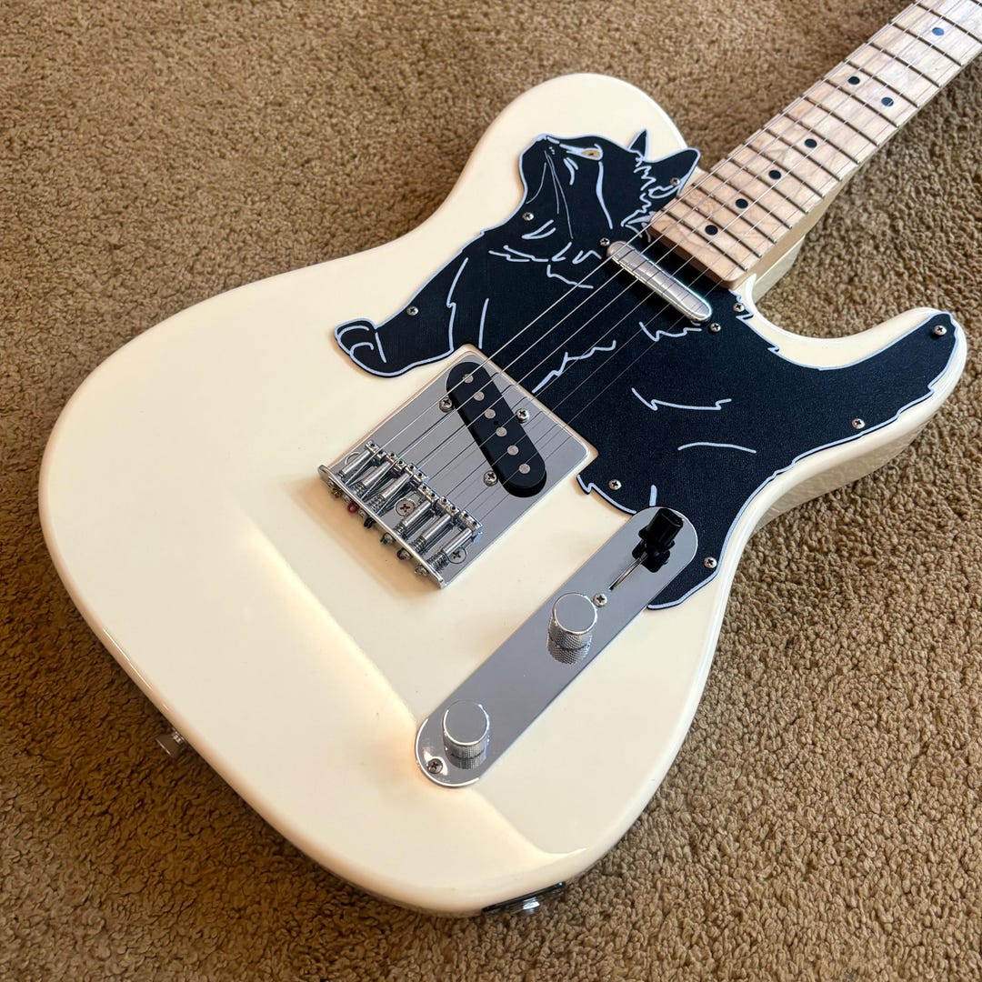 Telecaster Cat Pickguard, "telecatster" | Fun Animal Design | Unique ...