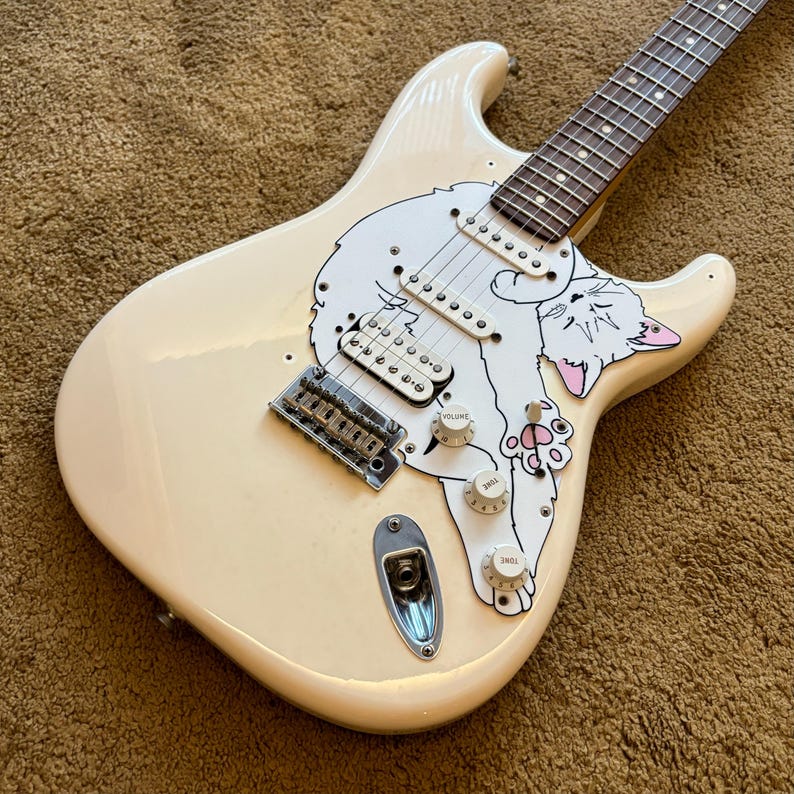 Stratocaster Cat Pickguard, Stratocatster - Etsy