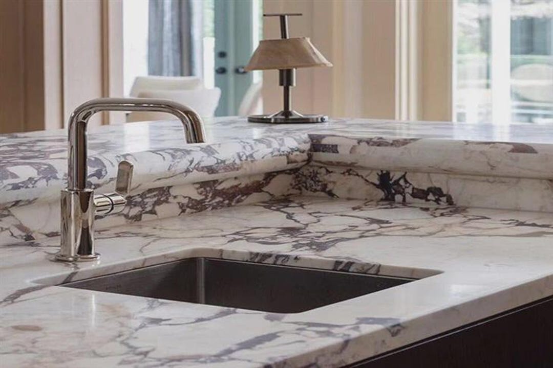 Rectangular Calacatta Viola Counter Top | Kitchen Worktop | Luxury ...