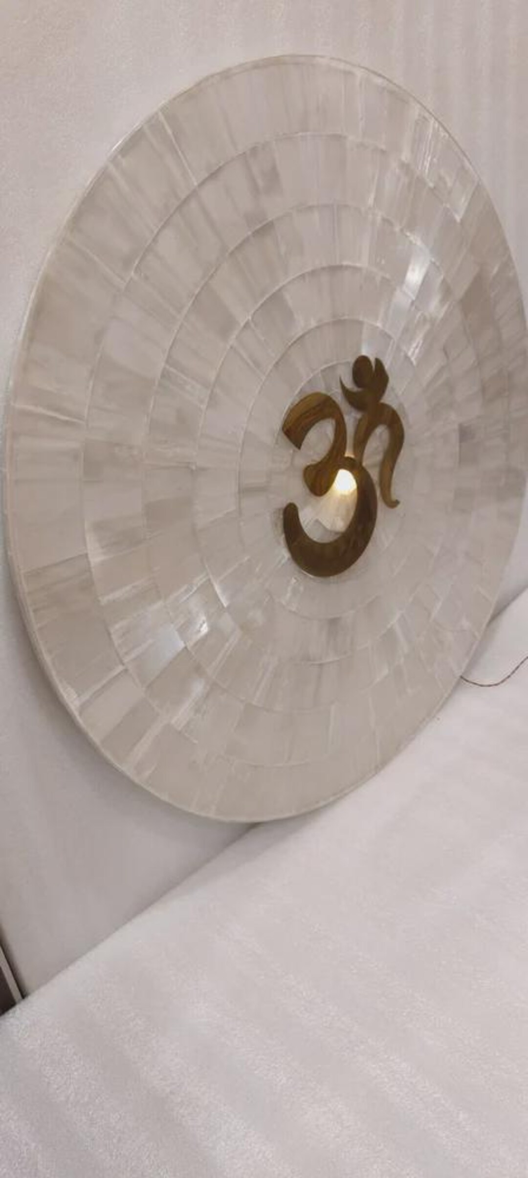 Selenite Crystal Sunburst Wall Hanging | Customizable Home Decor - Etsy