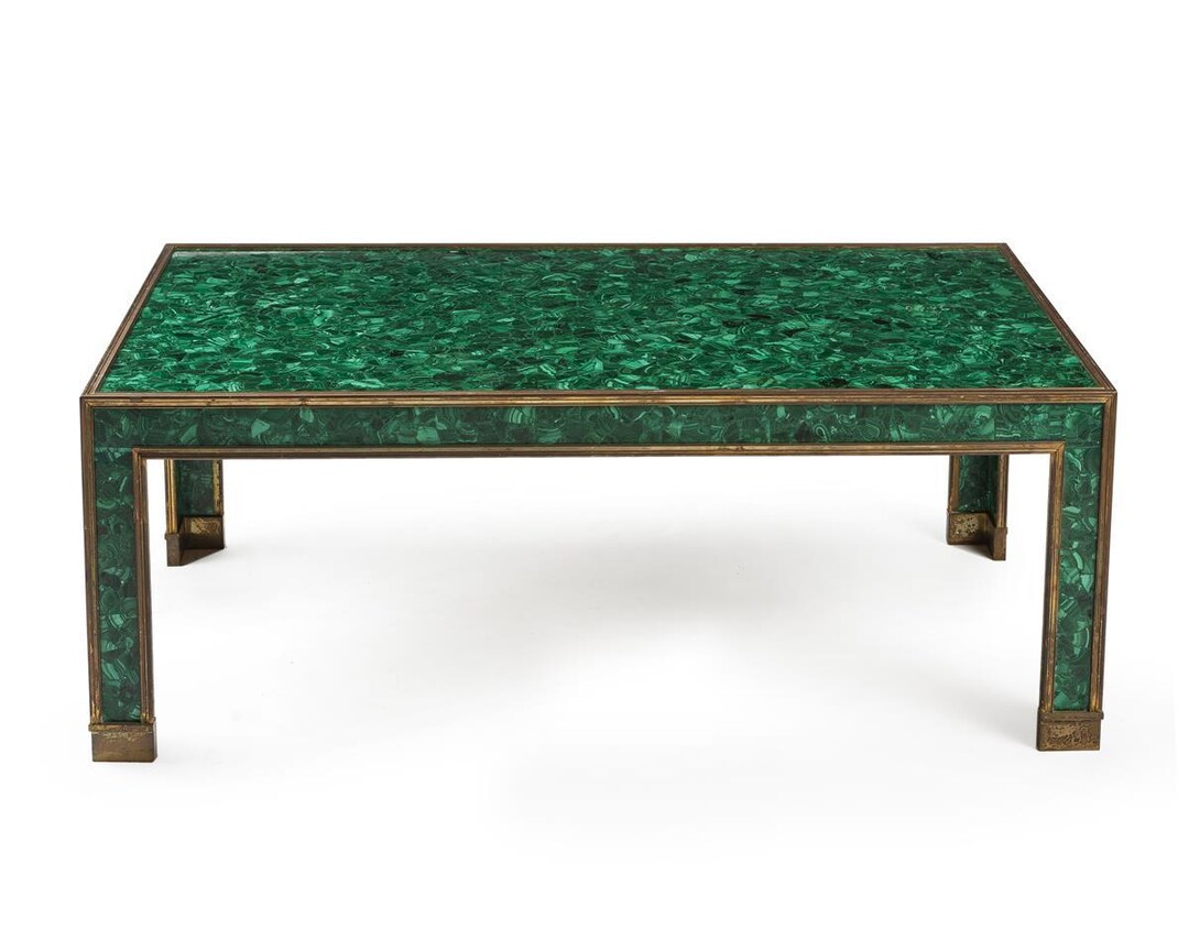 Rectangular Malachite Gemstone Table Top | Modern | Dining Table Top ...