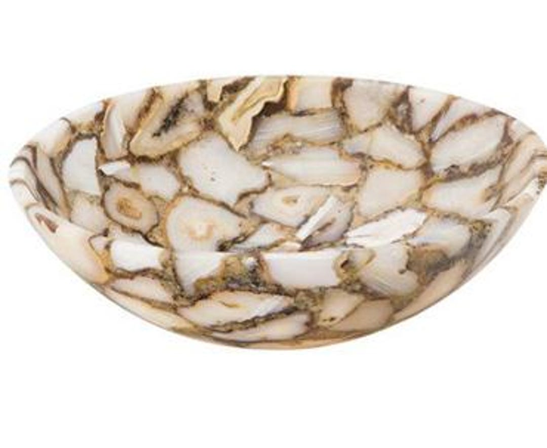 Agate Round Stone Sink | Gemstone | Wash Basin | Glossy Finish ...
