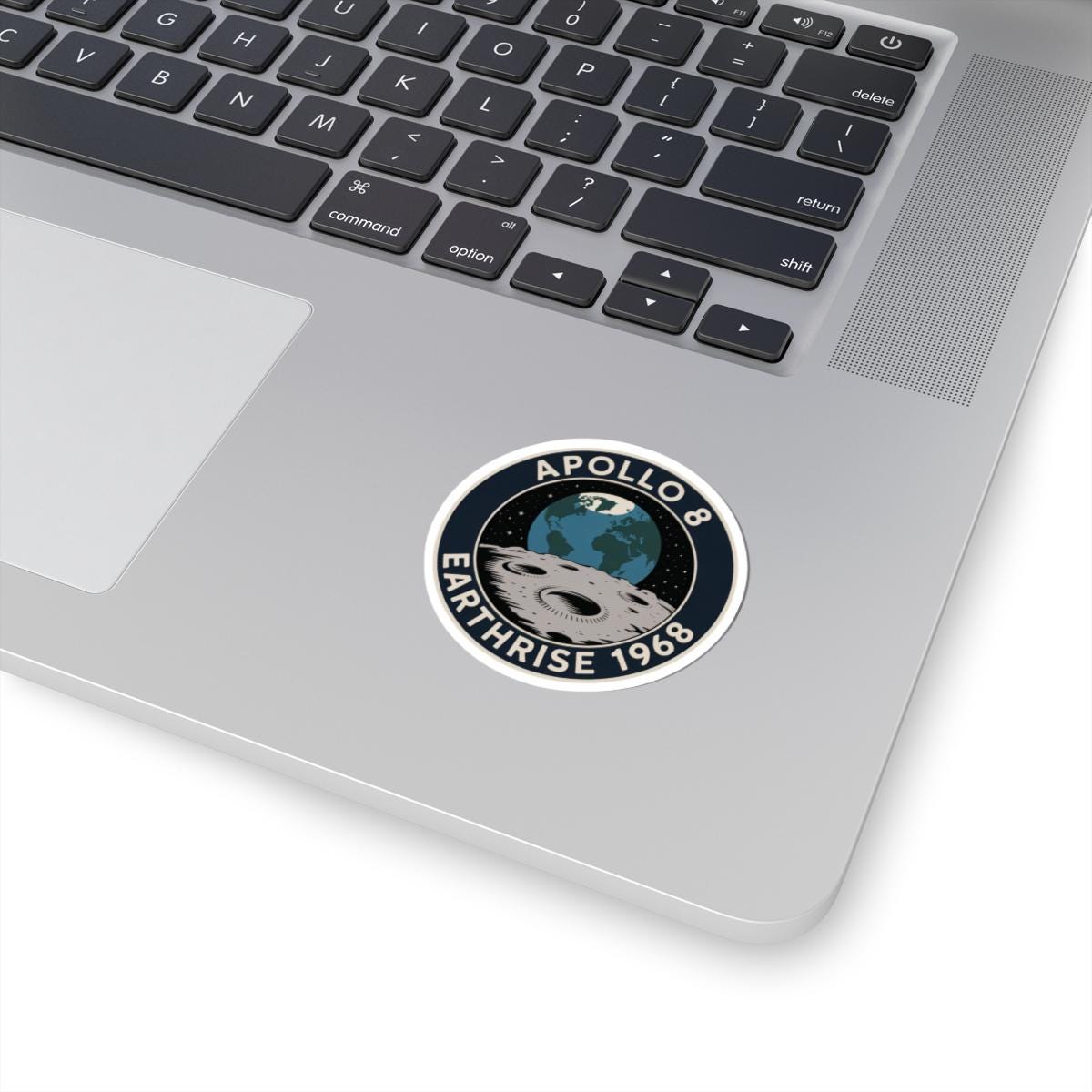 Apollo 8 Earthrise 1968 Sticker | Vinyl Decal NASA Moon Cell Laptop ...