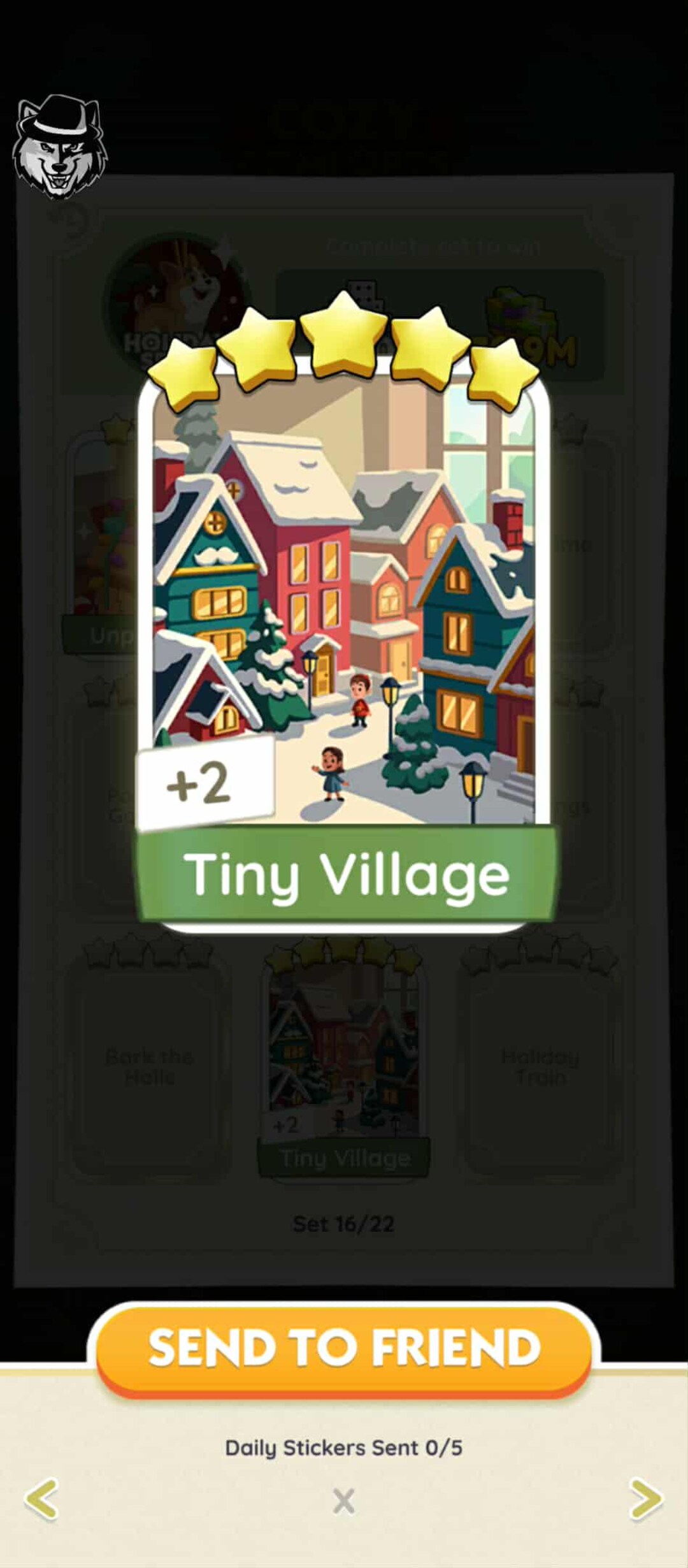 Tiny Village Cozy Comforts Album - Set 16 “monopoly Stickers” - Etsy
