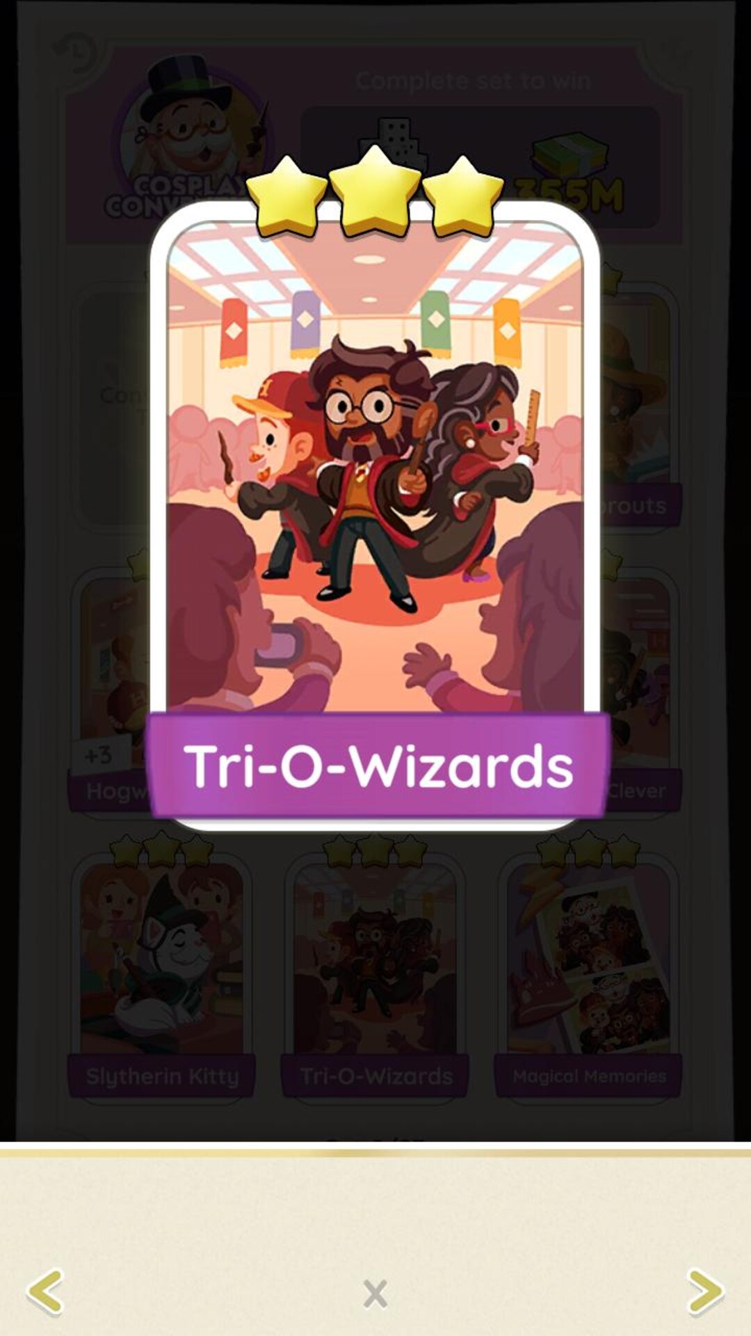 Tri-o-wizards - Set 8 Monopoly Stickers HARRY POTTER Album - 1 X - Etsy