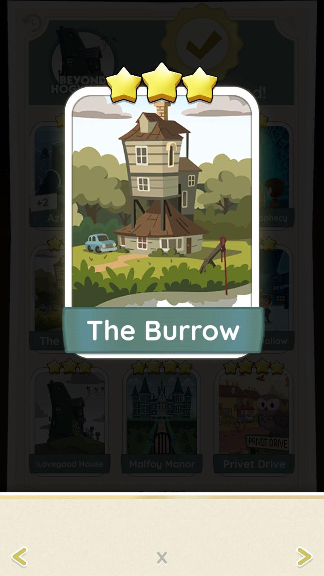 The Burrow - Set 12 Monopoly Stickers HARRY POTTER Album - 1 X - Etsy