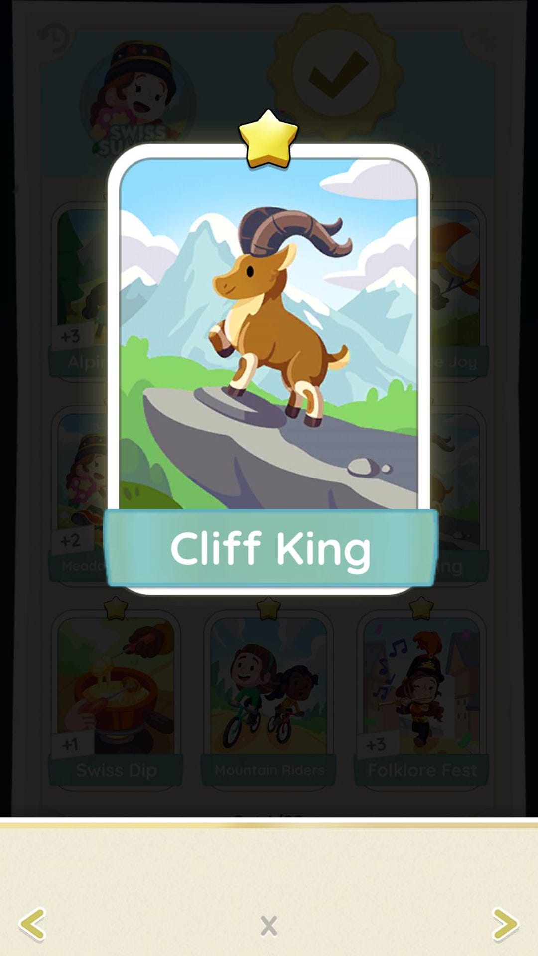 Cliff King Set 1 -SUMMER ESCAPE Album Mon_opoly Go-1 X [read ...