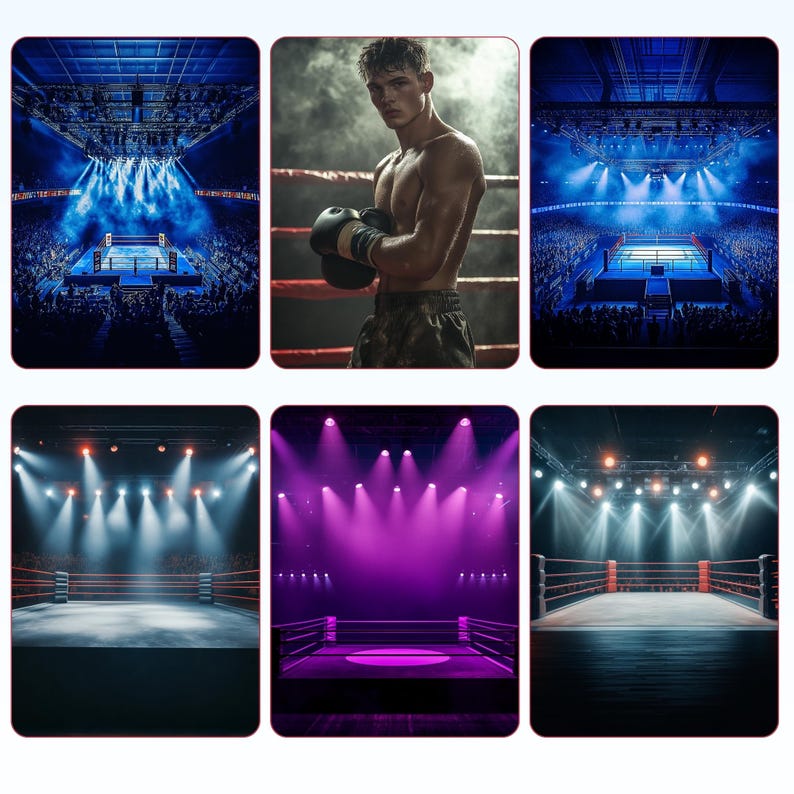 Boxing Stadium-themed Images for Sports Photo Backgrounds, Featuring ...