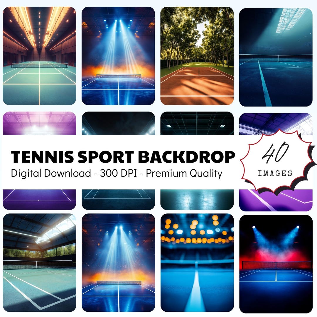 Tennis Background, Sport Digital Backdrop, Tennis Backdrop, Sports ...