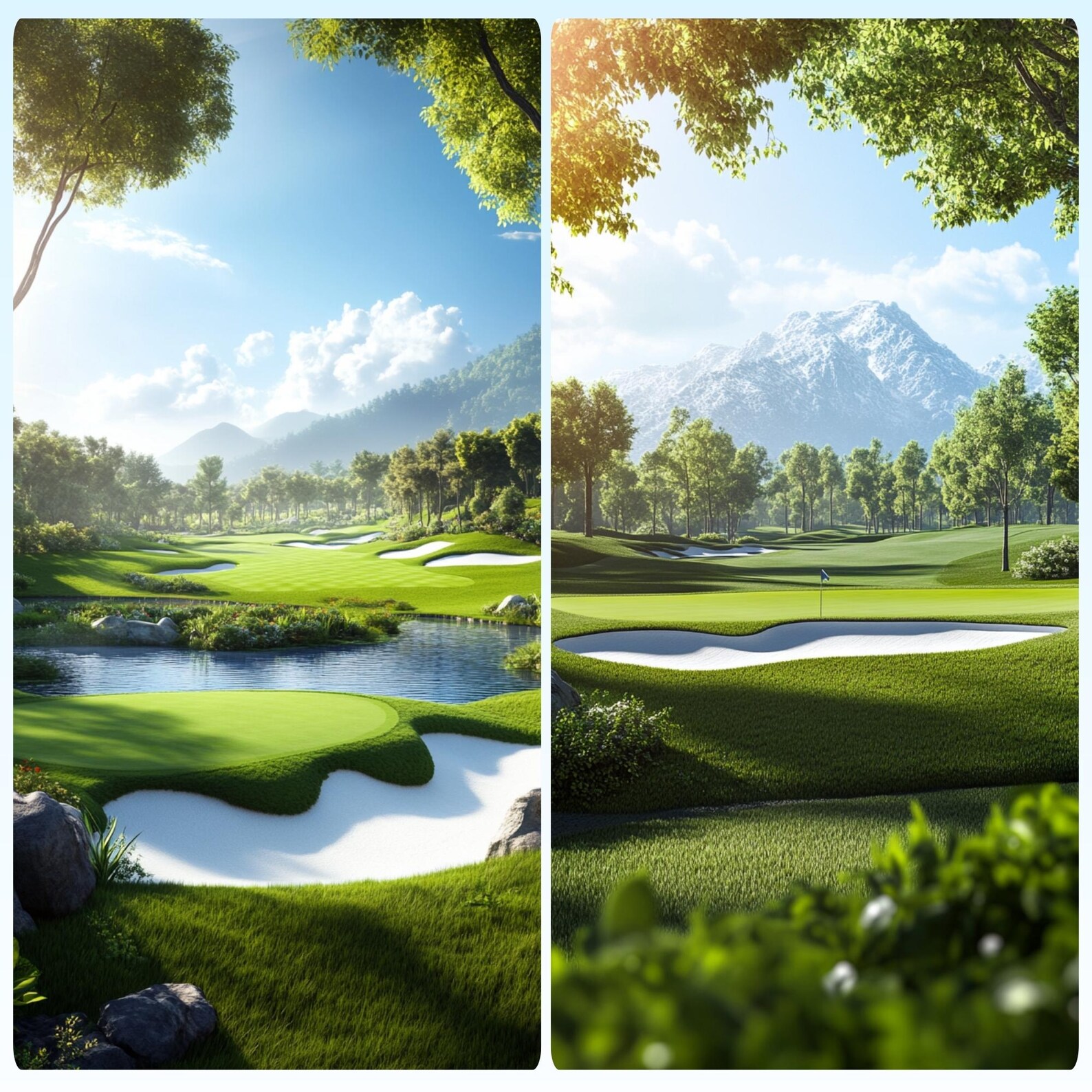 Golf Backdrop Golf Background Sport Digital Backdrop Golf Portrait ...