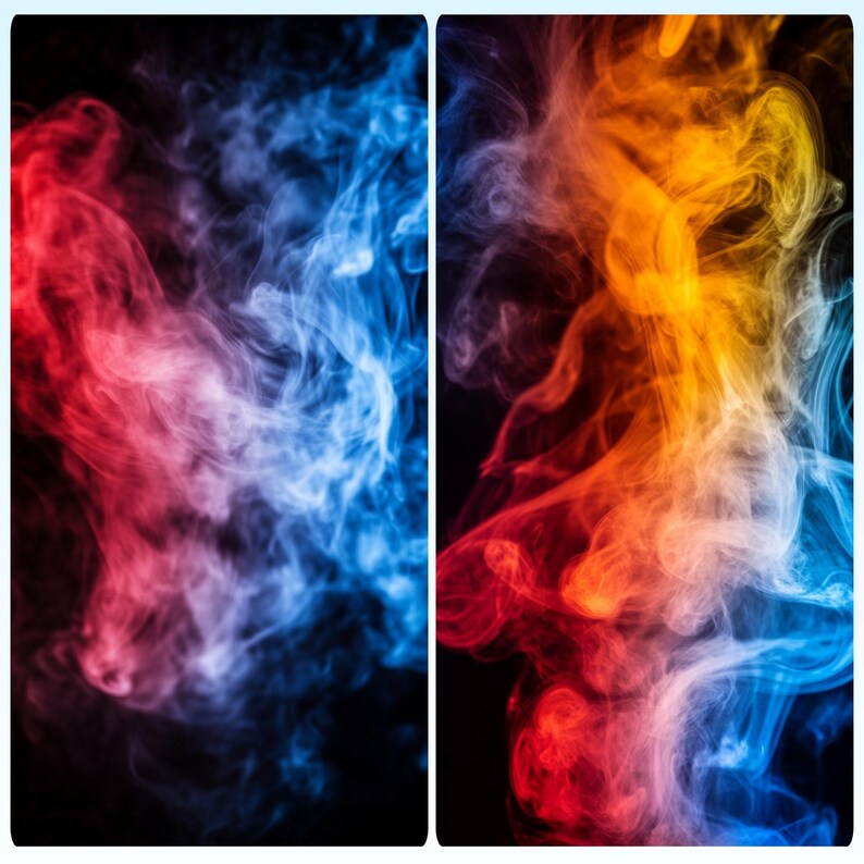 Color Smoke Overlay, Photoshop Overlays, Digital Smoke Photo Backdrop ...