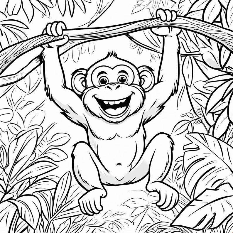 Animal Friends Coloring Book | Printable PDF | Kids Activity - Etsy Canada