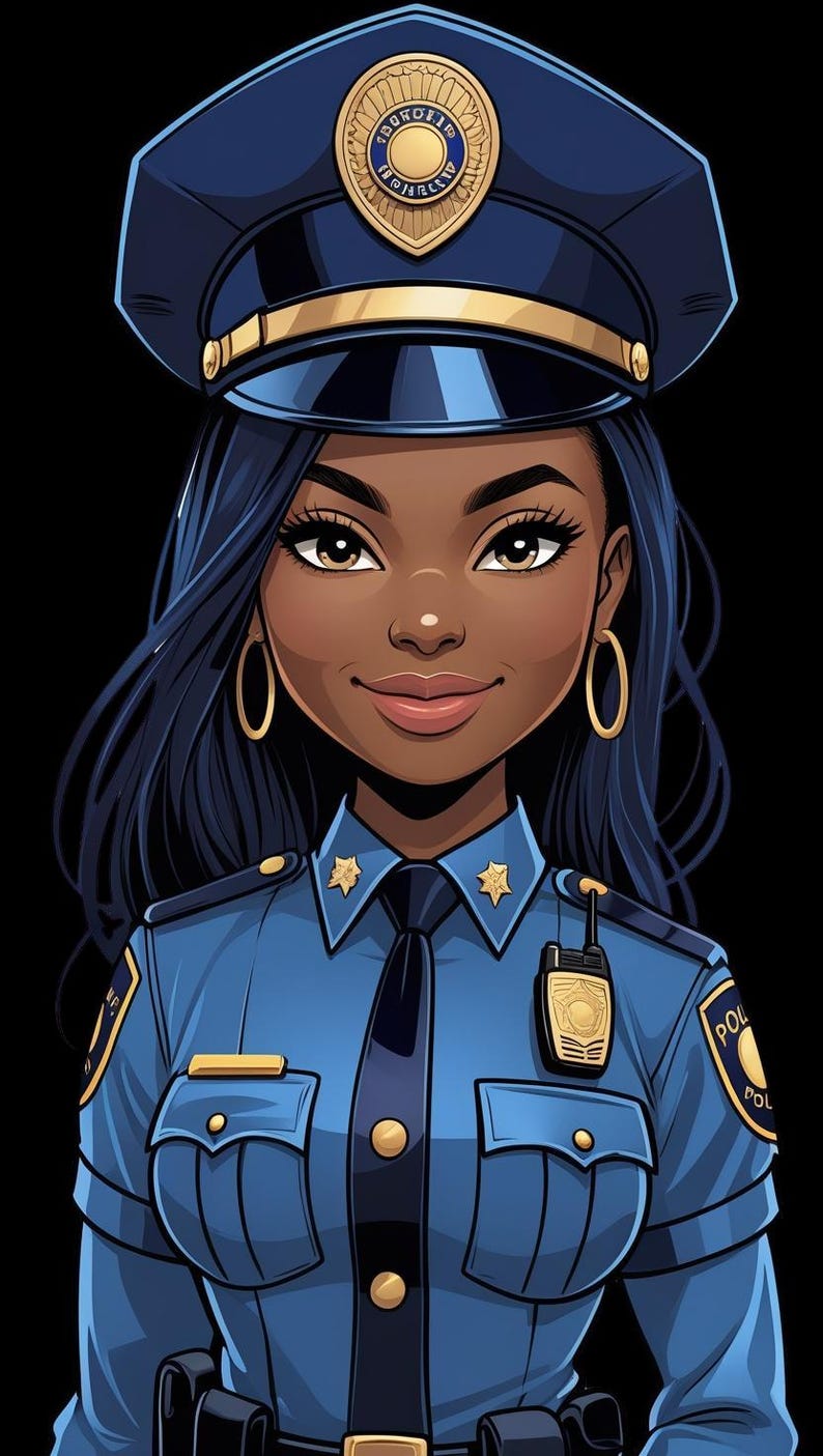 20 Chibi Female Police Officer PNG Bundle | Transparent Background ...