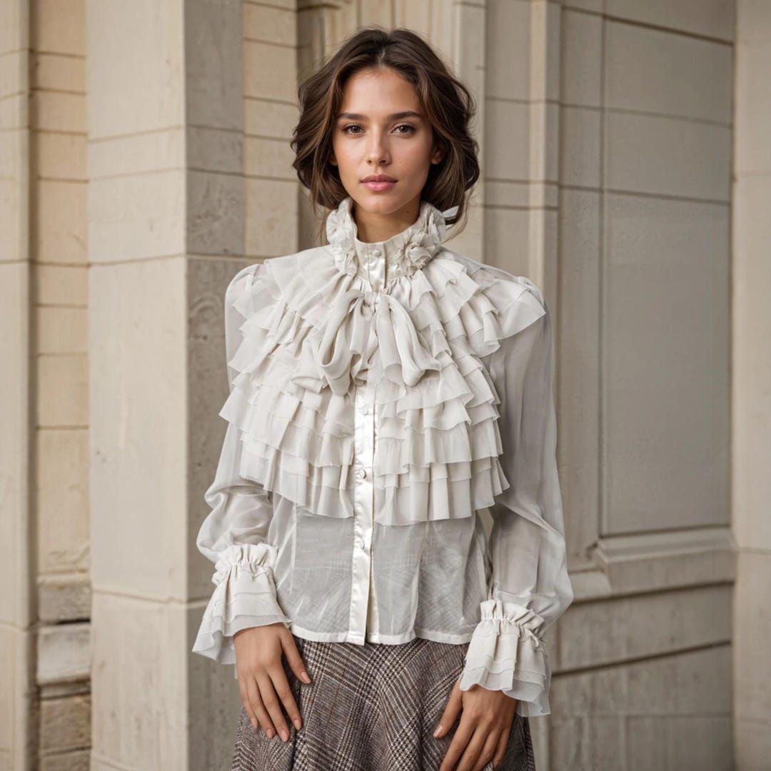 Victorian Blouse, Renaissance Blouse, Medieval Blouse, Cottagecore Top ...