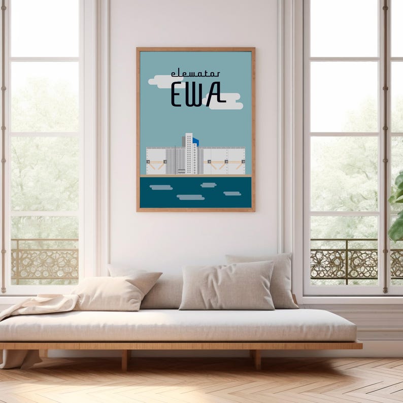 Poster Elewator Ewa – Industrial Architecture of Szczecin, Port ...
