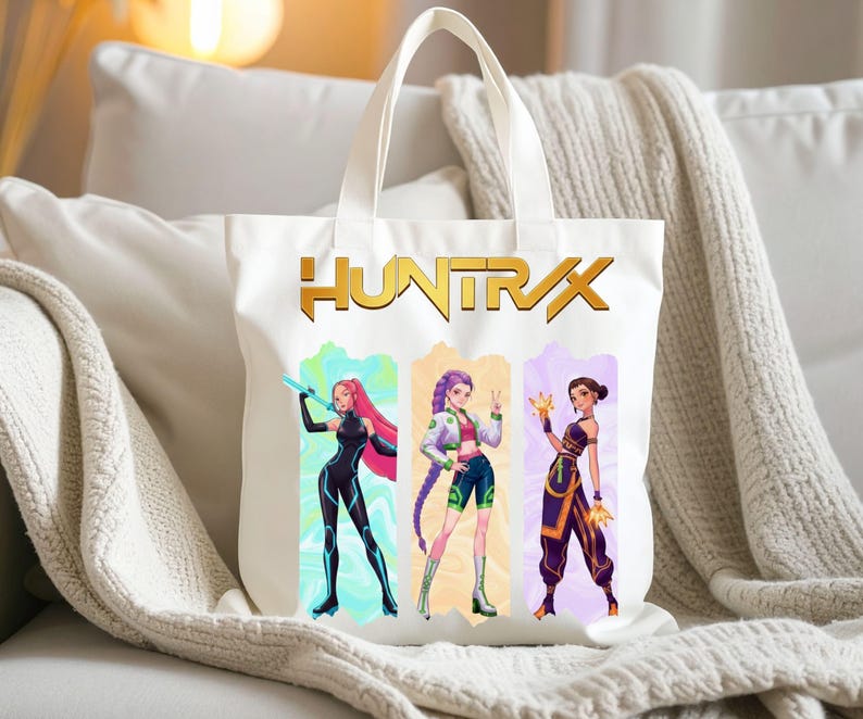 Huntrix PNG Design, Kpop Demon Hunters PNG, Rumi Mira Zoey Anime Style ...