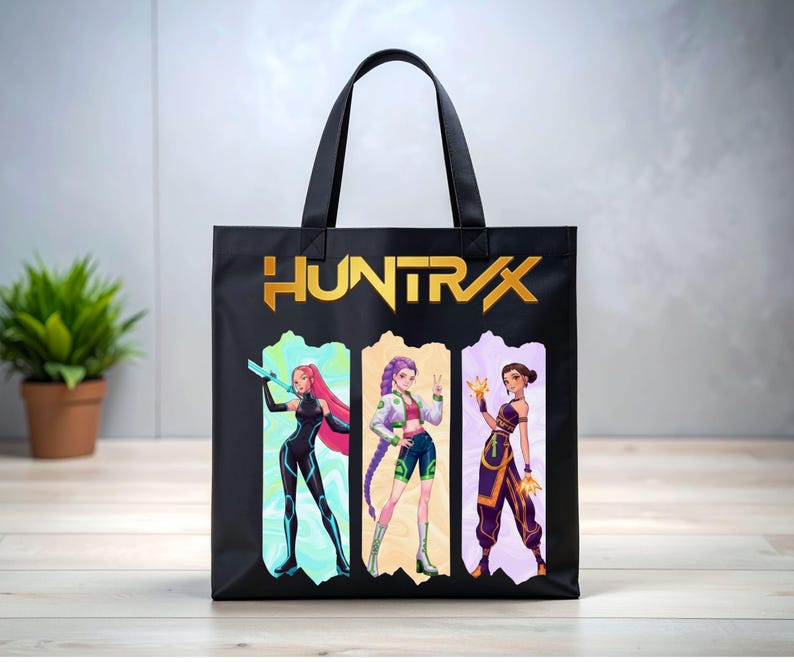 Huntrix PNG Design, Kpop Demon Hunters PNG, Rumi Mira Zoey Anime Style ...