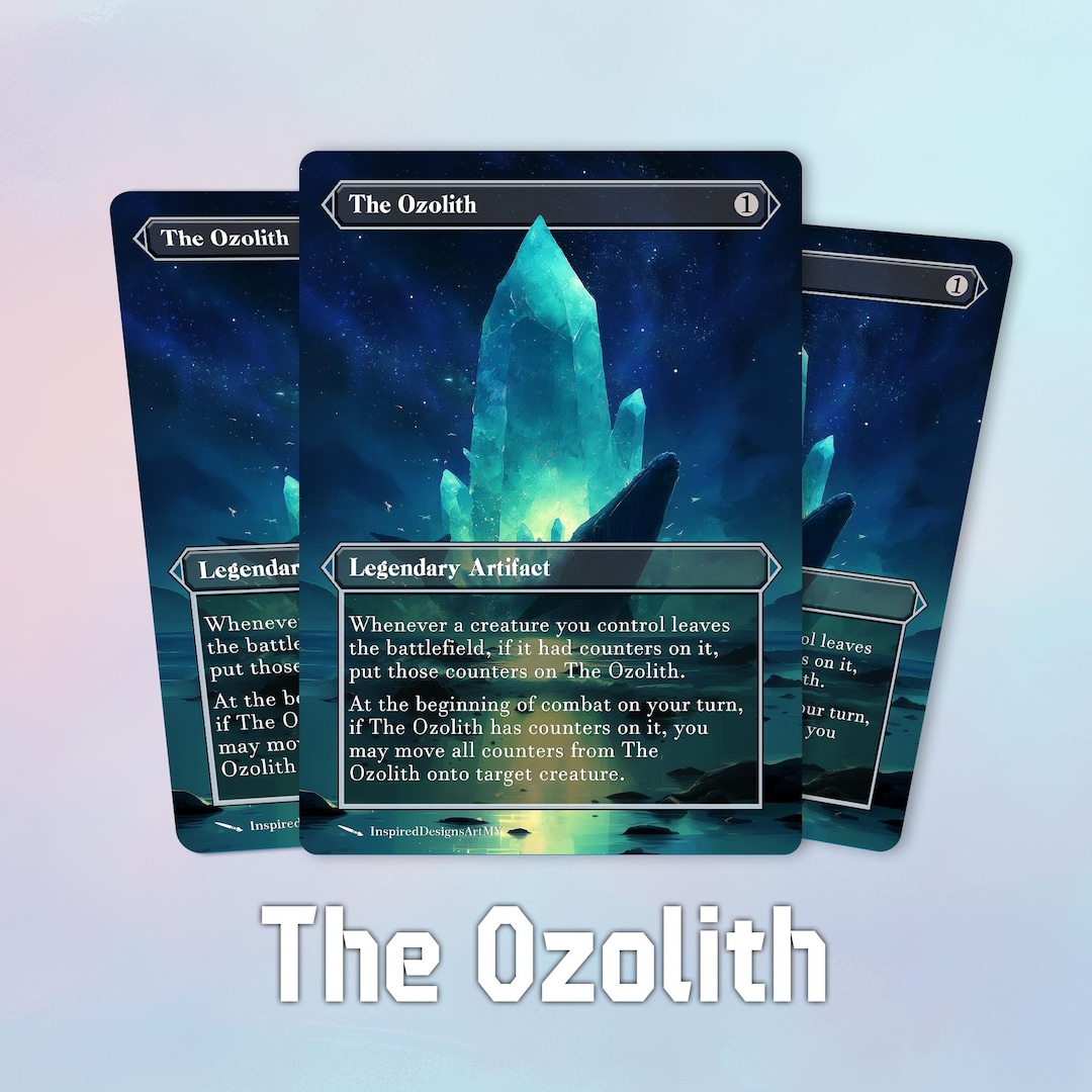 The Ozolith Proxy (3 Cards) Cards, Full Art Card - Etsy