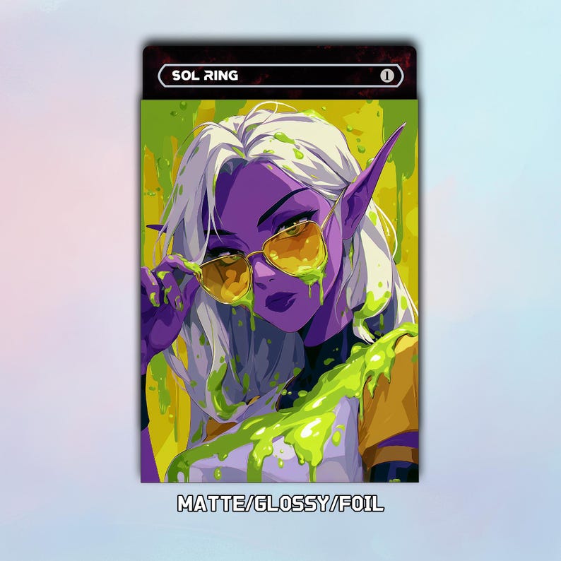 MTG Card Sleeves,drow Elf Woman Card Sleeves,mtg Accessories,gift for ...
