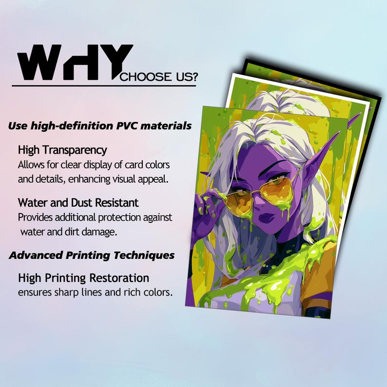 MTG Card Sleeves,drow Elf Woman Card Sleeves,mtg Accessories,gift for ...