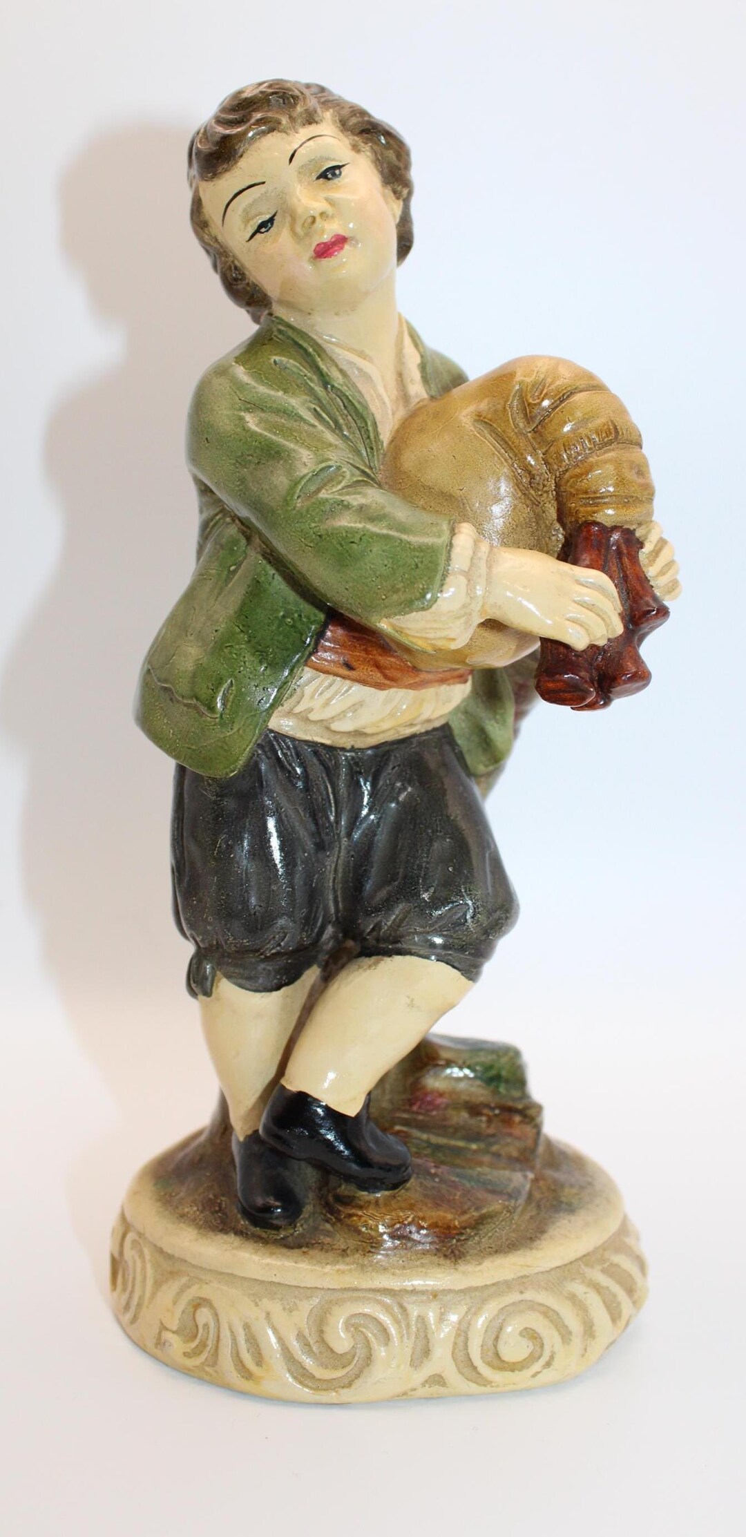 Niepold's Borghese Italian Peasant Boy Chalkware Figurine Approx. 7.5 ...