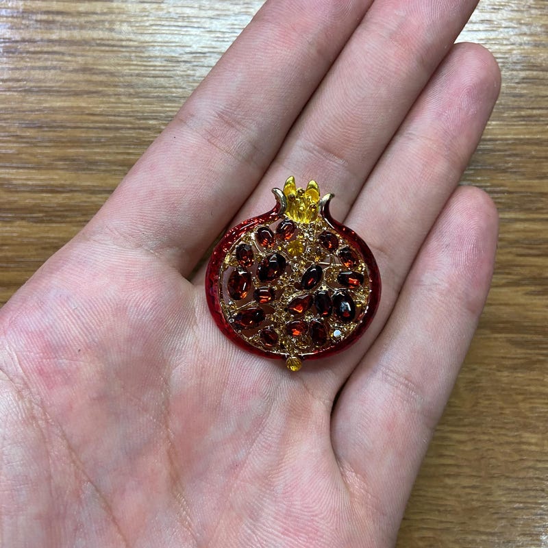 Pomegranate Pin - Etsy
