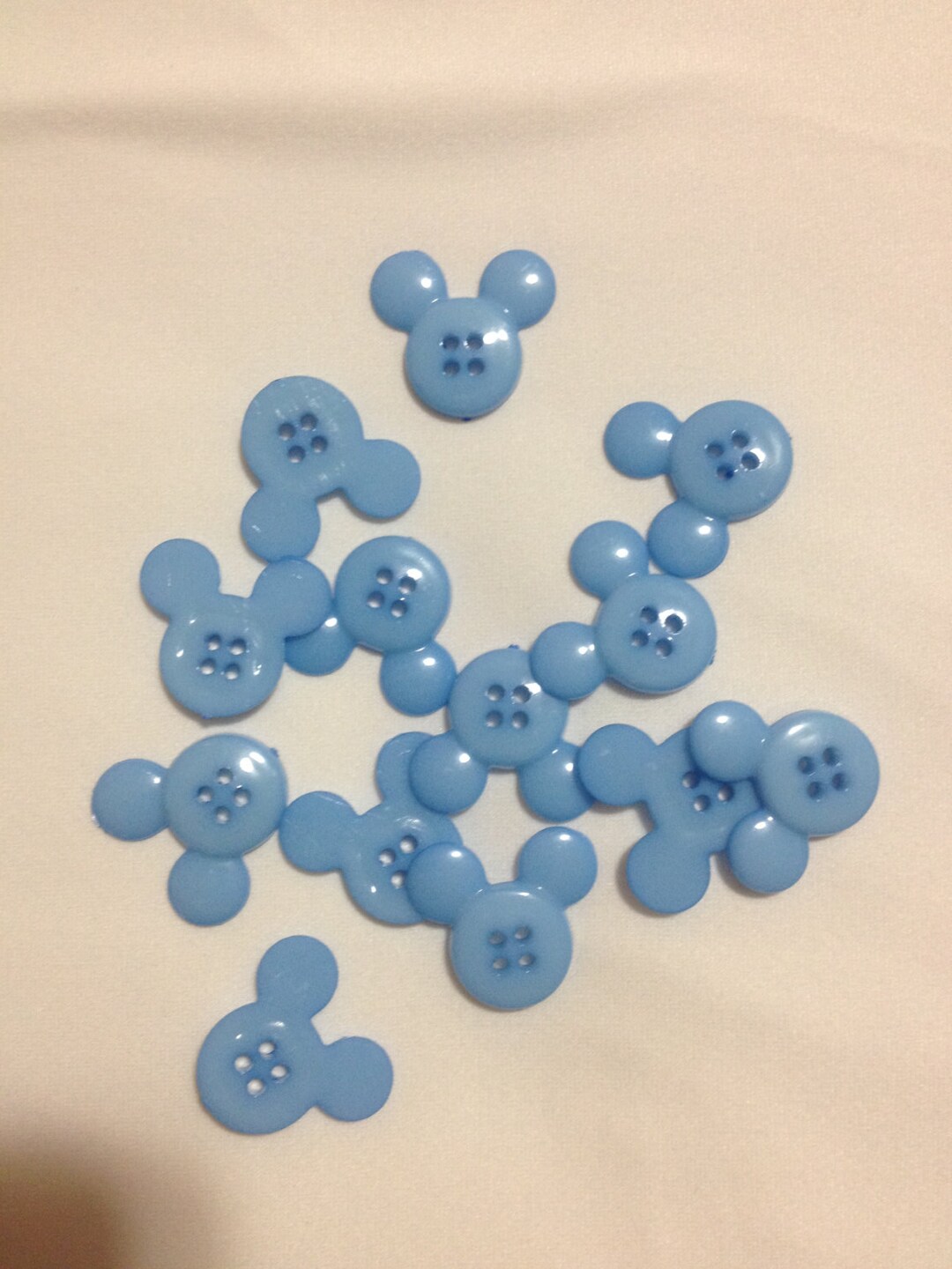 Mickey Mouse Plastic Novelty Buttons/disney Four Holes Buttons/diy Kids ...