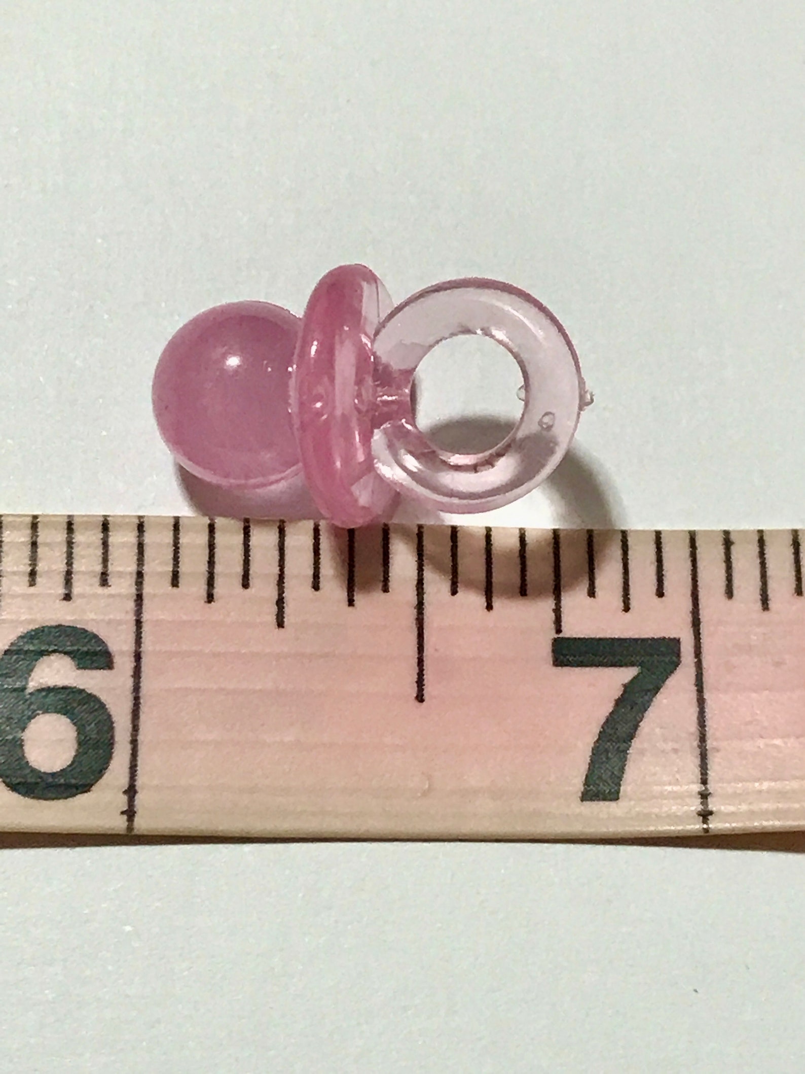 Mini Translucent Plastic Baby Shower Pacifiers for Baby Shower Games ...