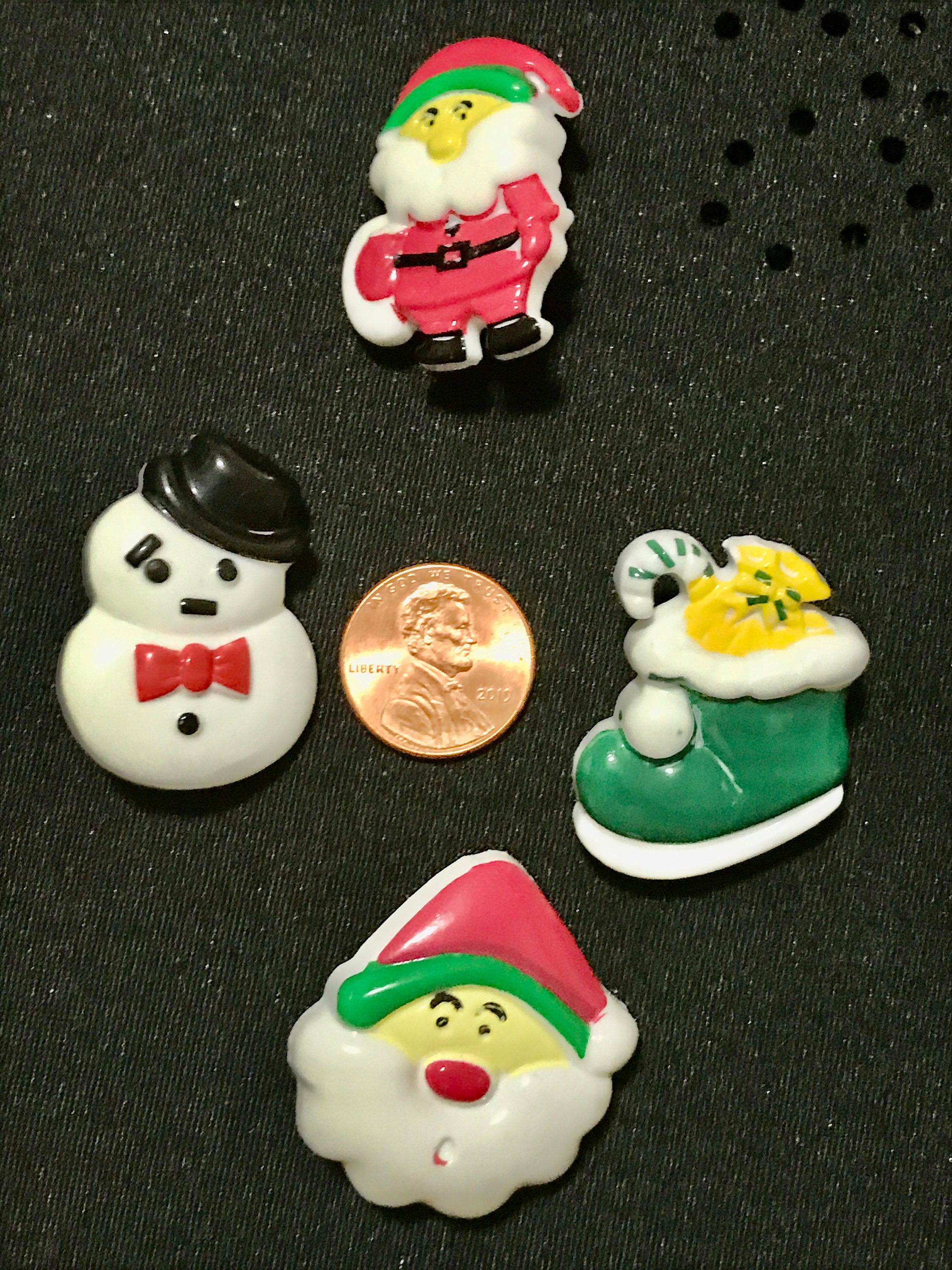 Big Christmas Mixed Plastic Buttons/snowman Santa Boot/holiday | Etsy