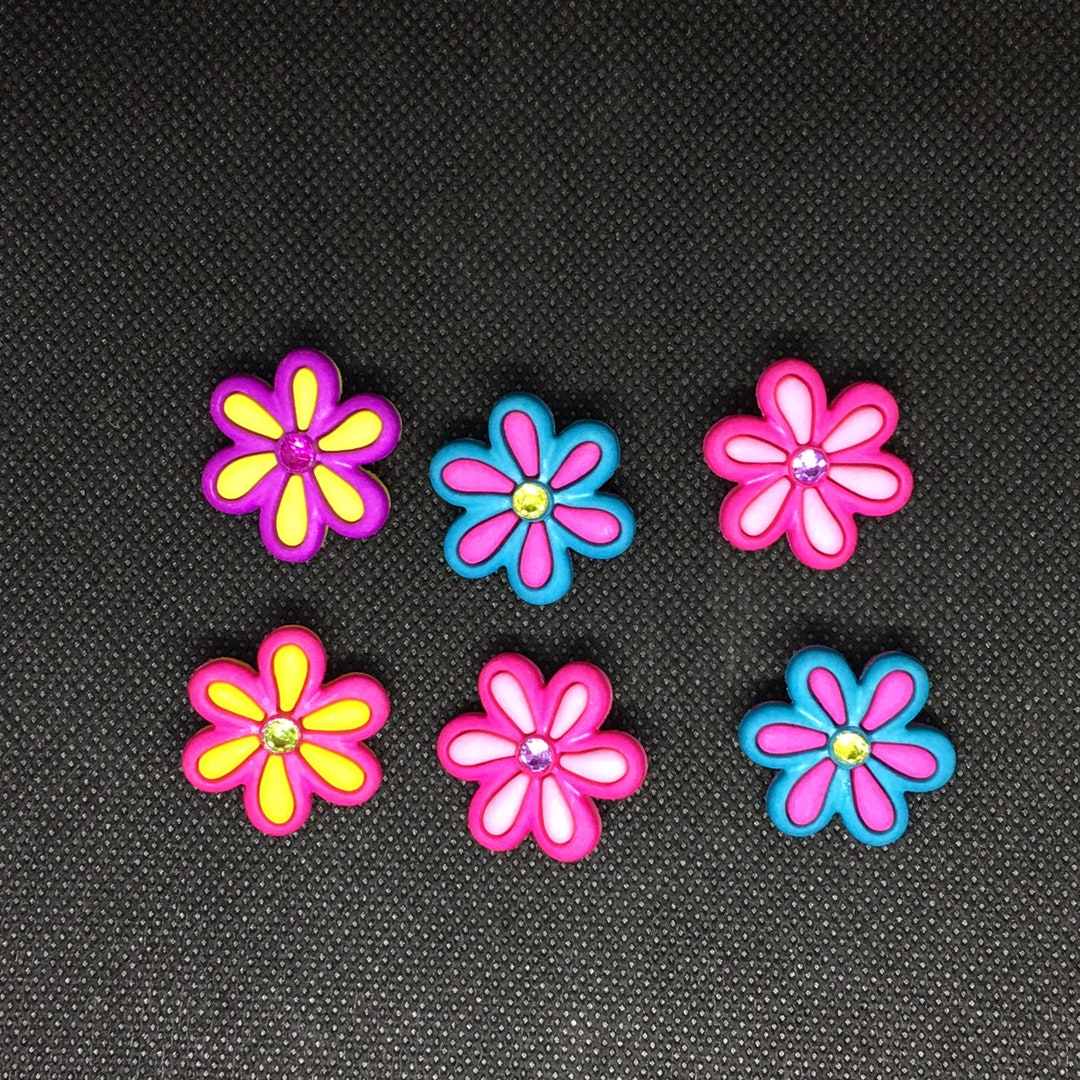 Bright Flowers Plastic Novelty Buttons/diy Sewing Buttons/party ...