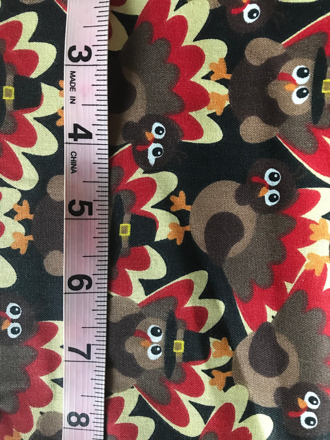 Turkey Cotton Fabric /autumn Sewing Craft Supplies/home - Etsy
