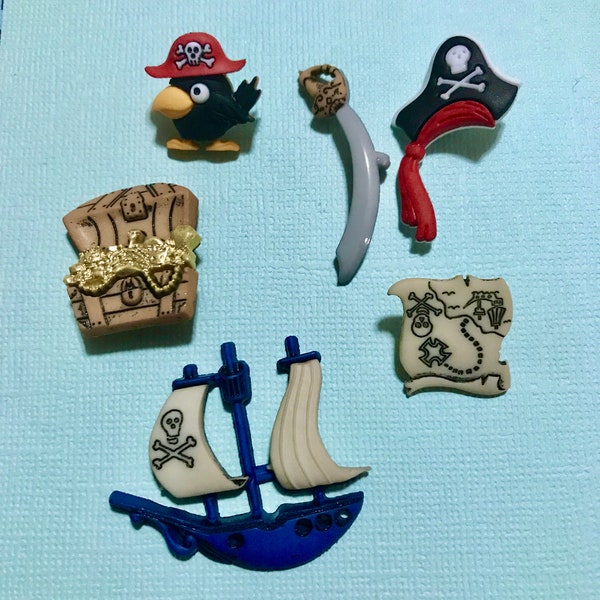 Pirate Buttons - Etsy