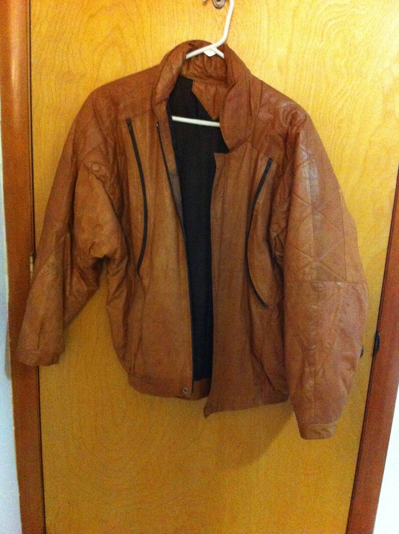 Caramel Mens Genuine Leather Jacket/vintage Leather Rustic | Etsy
