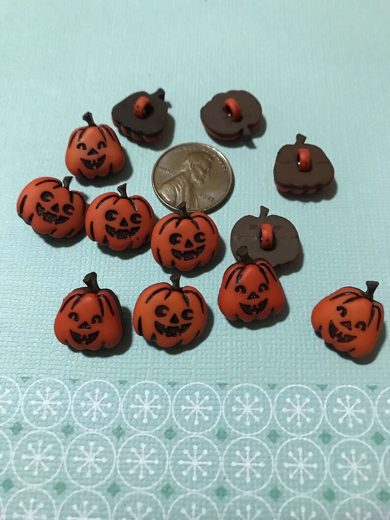 Jack O Lanterns Plastic Novelty Buttons/diy Kids Sewing Craft Buttons ...