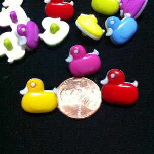 15mm Duckling Plastic Novelty Buttons/multicolor Ducks Sewing Buttons ...