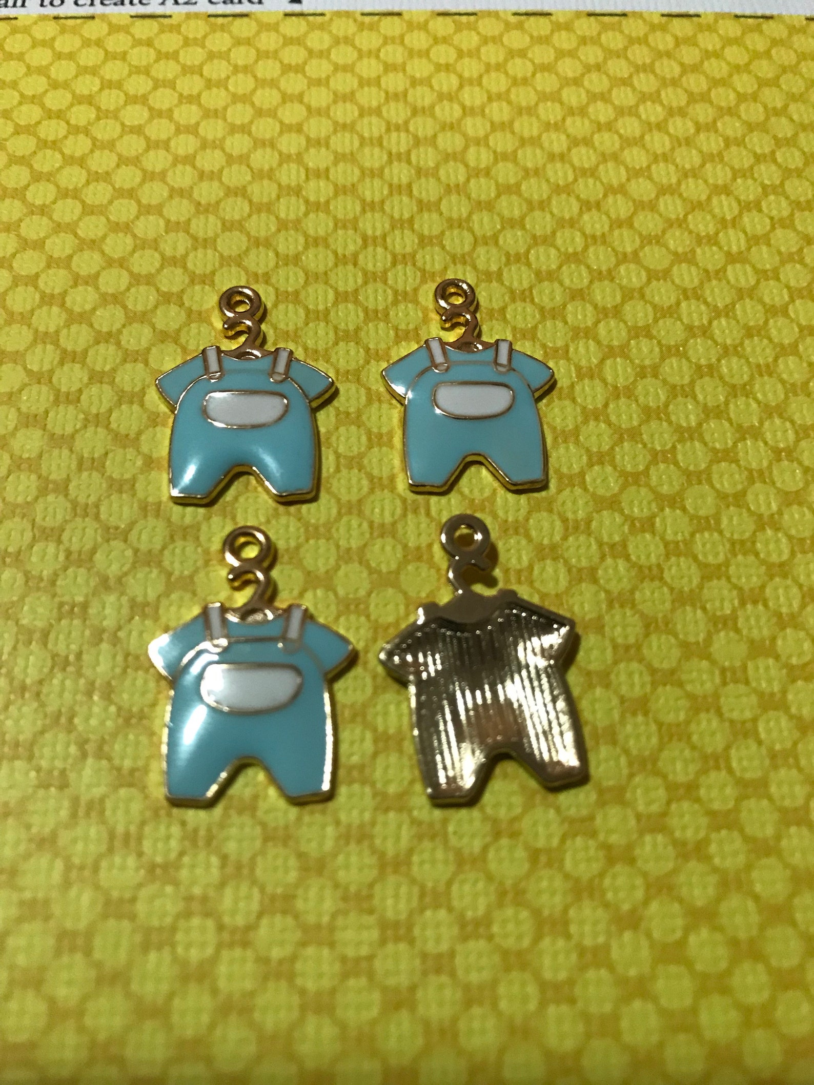 Baby Cloth Charm Enamel/Baby Shower/Baby Charms/Cute Dangling | Etsy