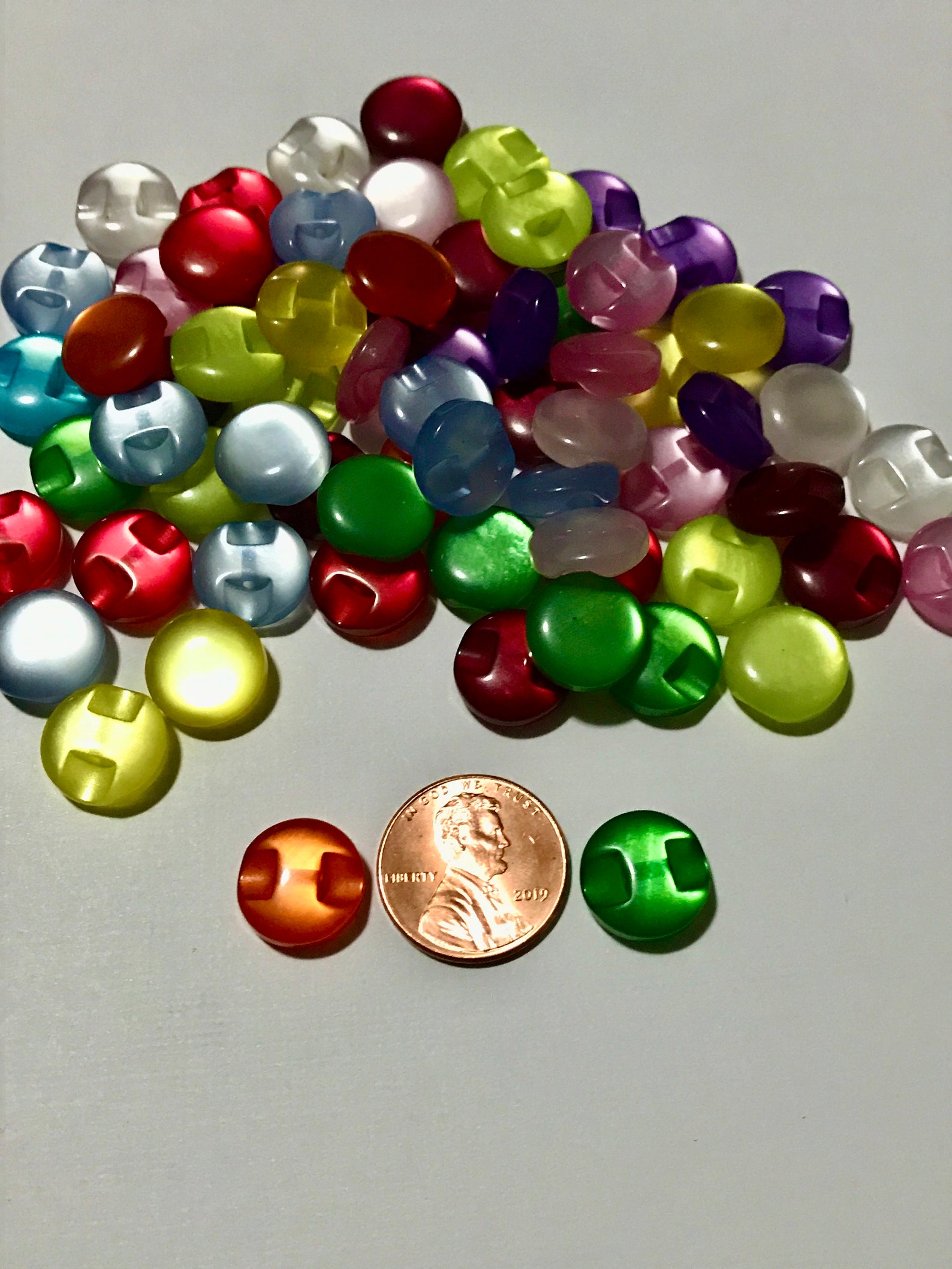 12mm Cat's Eye Plastic Buttons/multicolor Domo Top Buttons Supplies ...